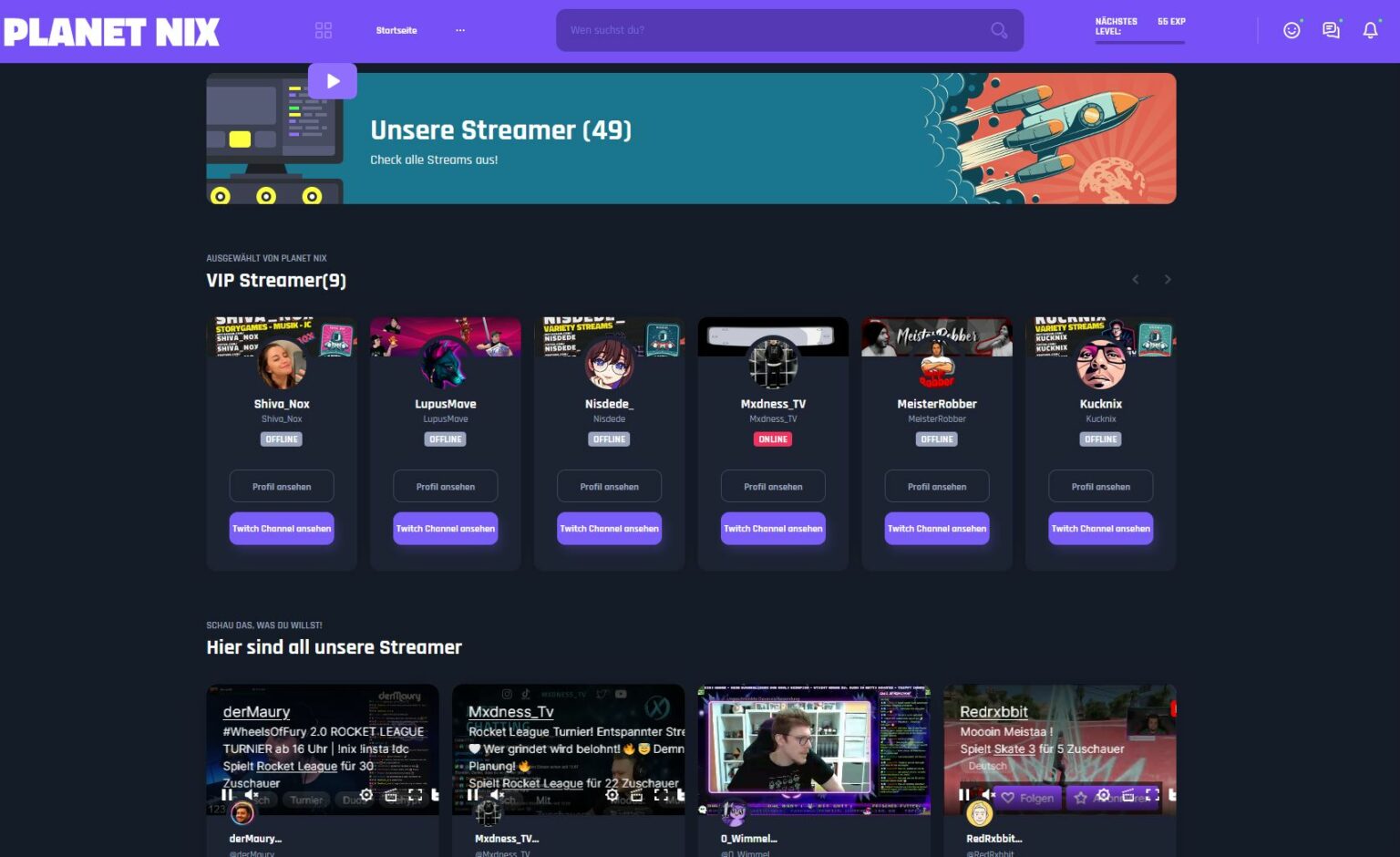 Planet Nix: Neues Social Media für Streamer und Gamer im Early Access