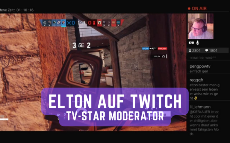Elton auf Twitch: TV-Star Moderator zockt per Livestream