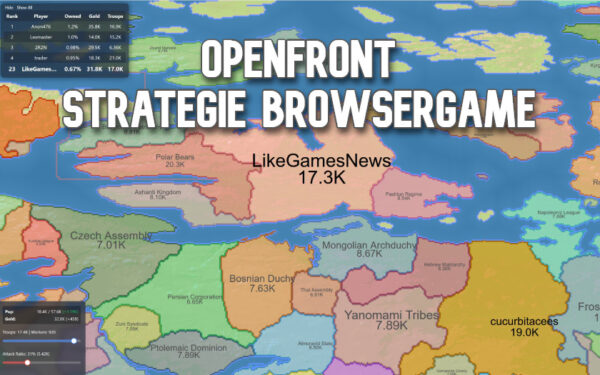 OpenFront: Ein Strategie-Browsergame ähnlich dem Spiel Risiko